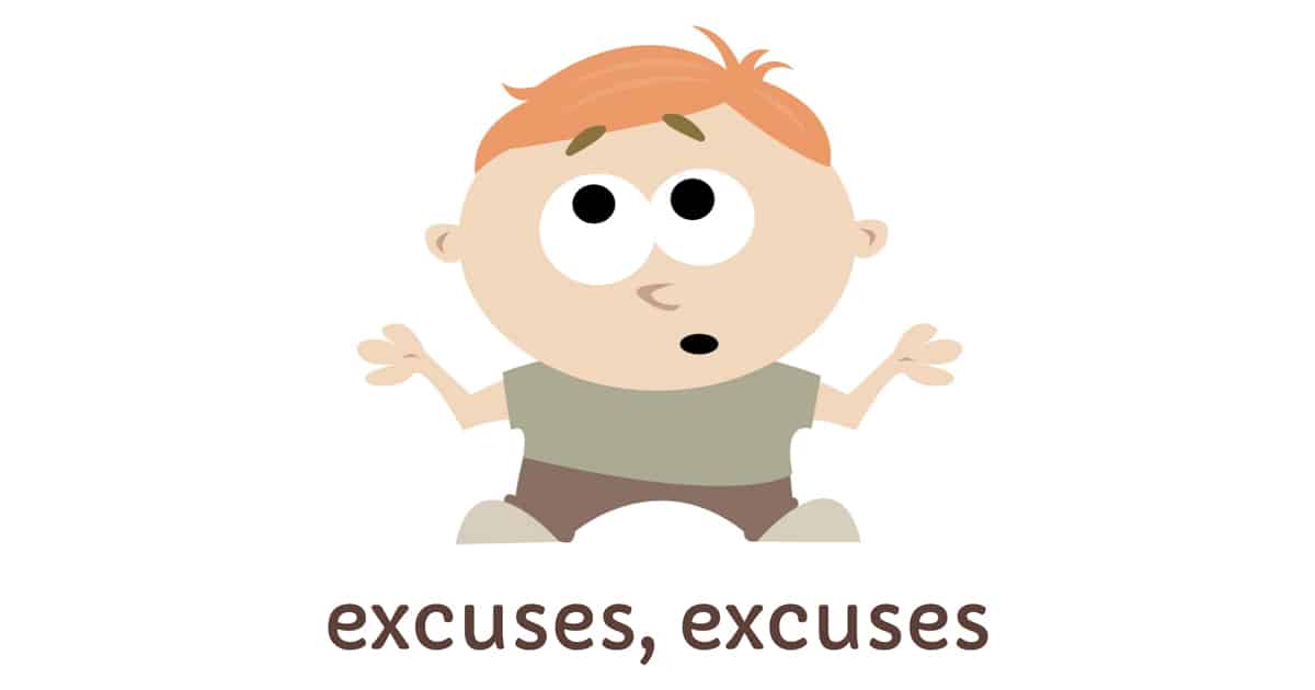 Making Excuses Clipart